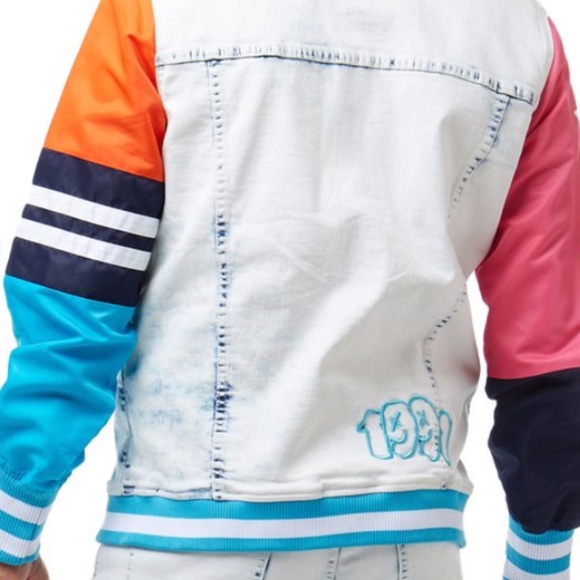 Smoke Rise | Jackets & Coats | Nwt Smoke Rise Denim And Nylon Graffiti ...